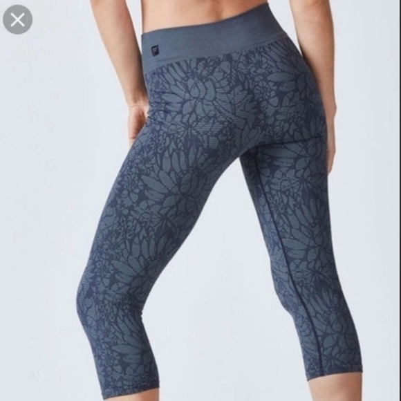 Fabletics | Pants & Jumpsuits | Fabletics Textured Floral Hi Waist ...